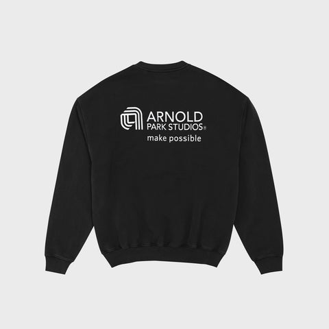 Semiconductor Multi Logo Crew Neck - Faded Black | Arnold Park Studios